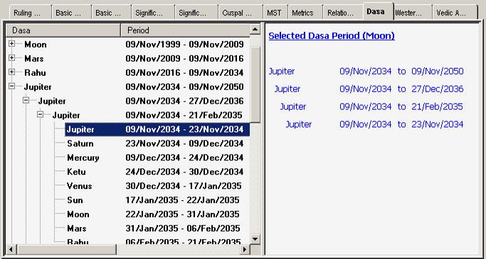 Screen Images - KP System and KPAstro 4.6 ™ An Unbeatable Combination