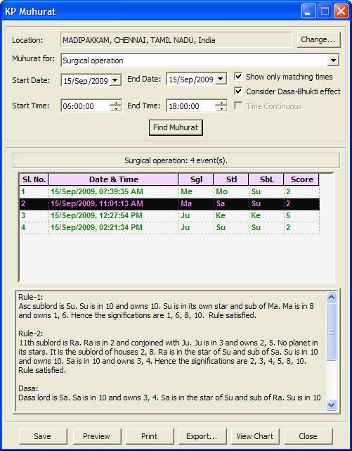 Screen Images - KP System and KPAstro 4.6 ™ An Unbeatable Combination